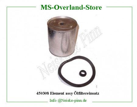 Element assy 105mm Ölfiltereinsatz